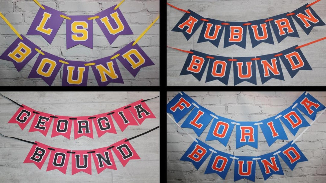 College Bound Banner College Graduation High School Graduation Custom ...