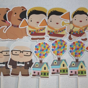 Disney's up Inspired Cupcake Toppers - Etsy