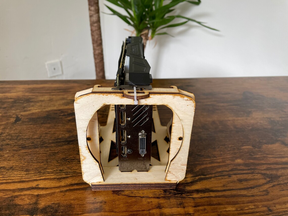 WOOD External GPU Graphics Card Stand Mining Rig Stand | Etsy