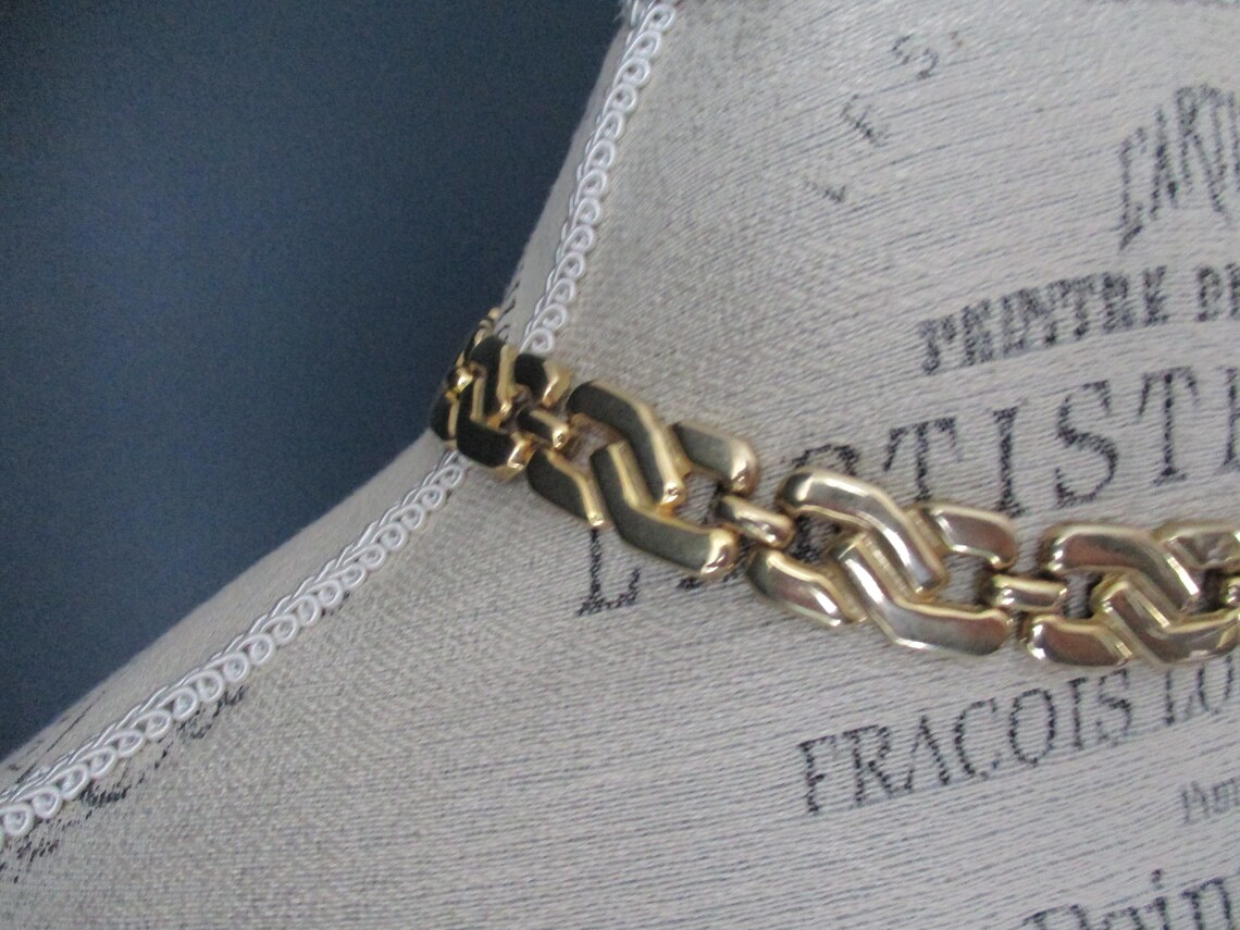 Vintage Virola Chunky Goldtone Chain Necklace 18 Inch - Etsy