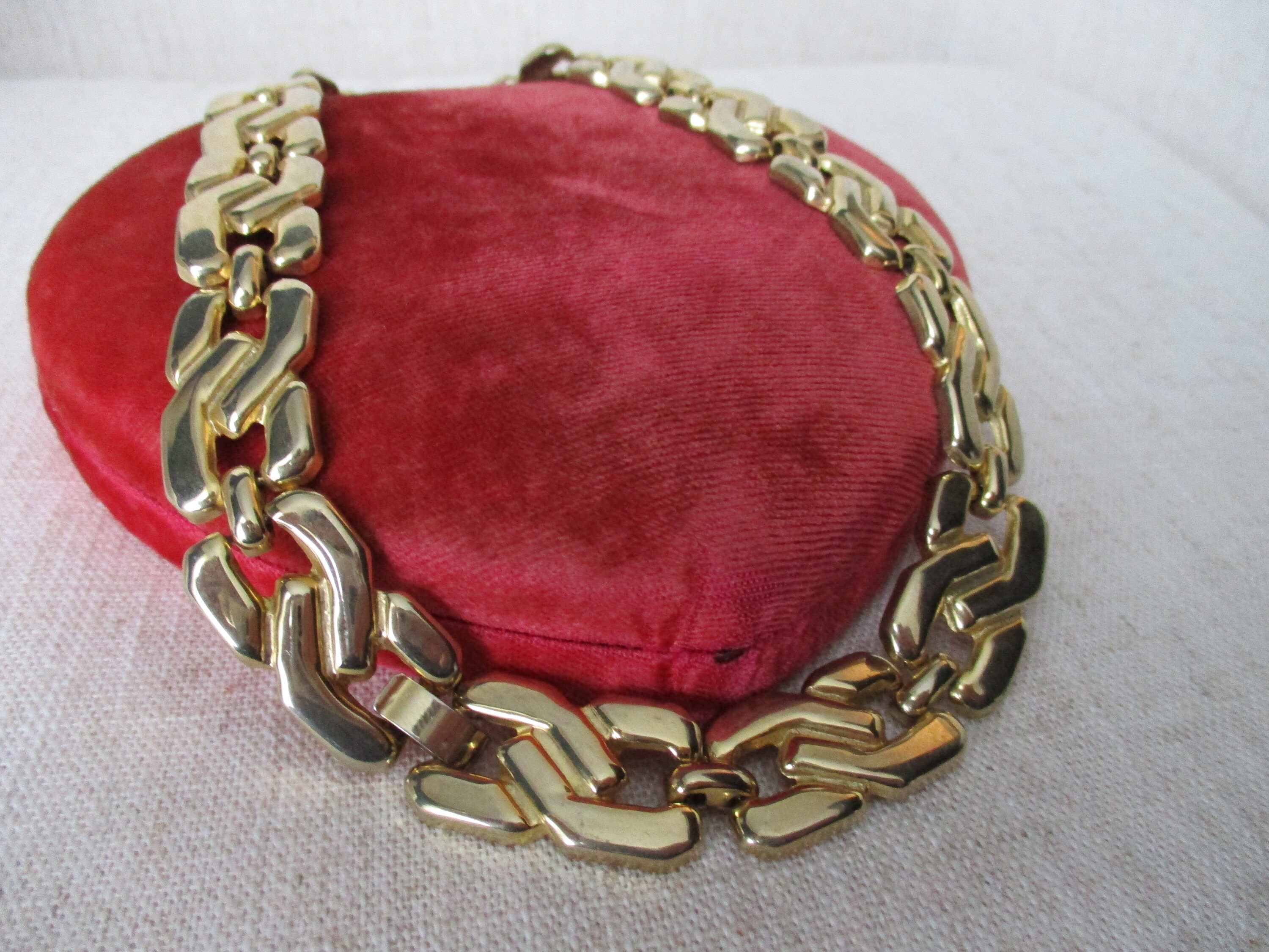 Vintage Virola Chunky Goldtone Chain Necklace 18 Inch - Etsy