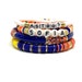 Houston Astros Heishi Clay Stack Bracelet With Gold/8mm Stack Soft African Vinyl Bracelets ...