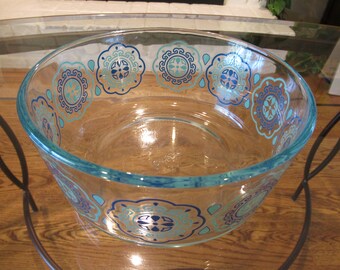 Pyrex Blue Flower | Etsy