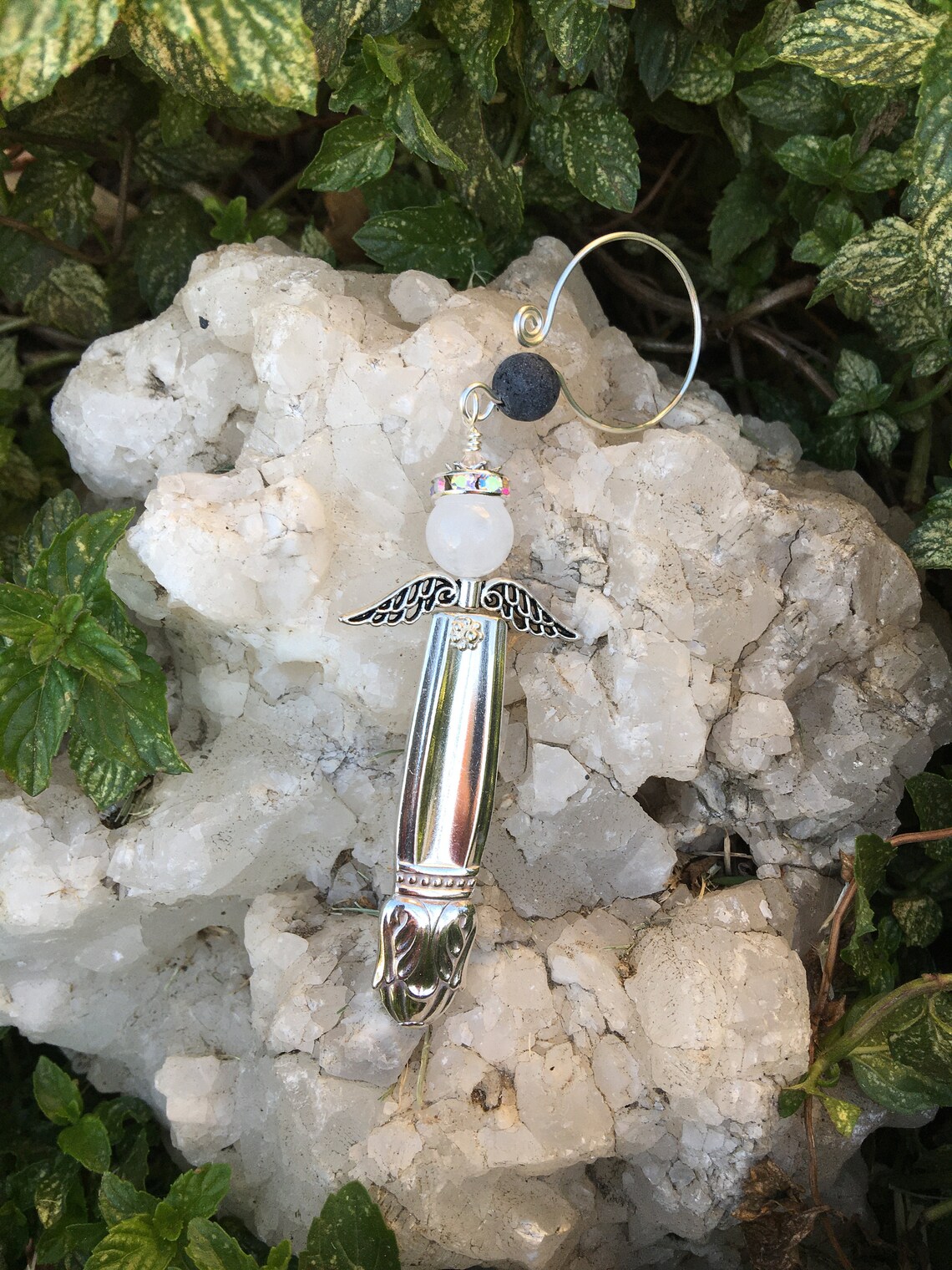 Angel Silver Angel Silverware Angel Broken Halo Guardian - Etsy