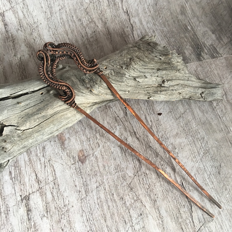 Hair Comb Haircomb Copper Wire Weaved Boho Copper Hair - Etsy