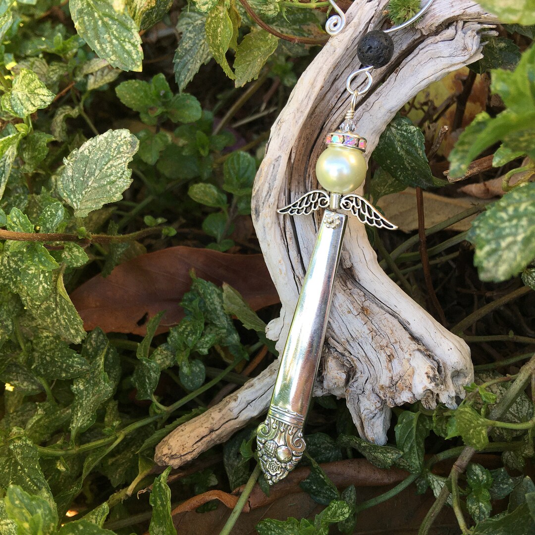Silverware Angel: Recycled Vintage Flatware Guardian Angel - Etsy