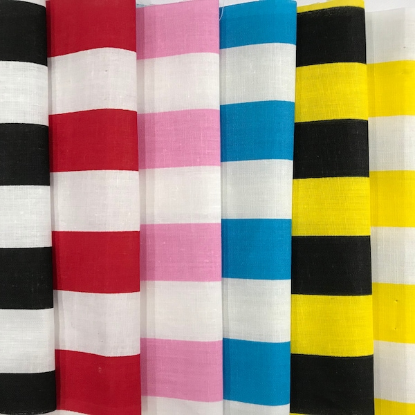 Wide Stripe Fabric - Etsy