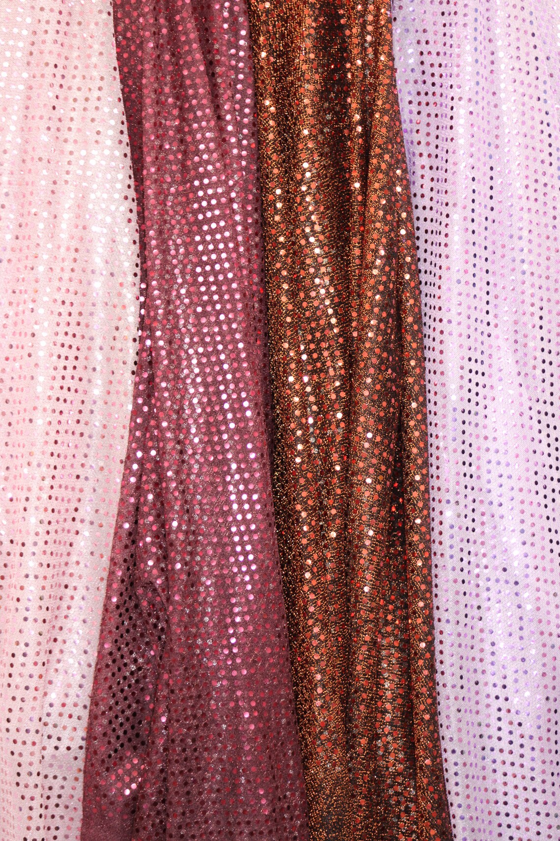 Confetti Dot Sequins On Metallic Mesh Sells by the Yard | Etsy