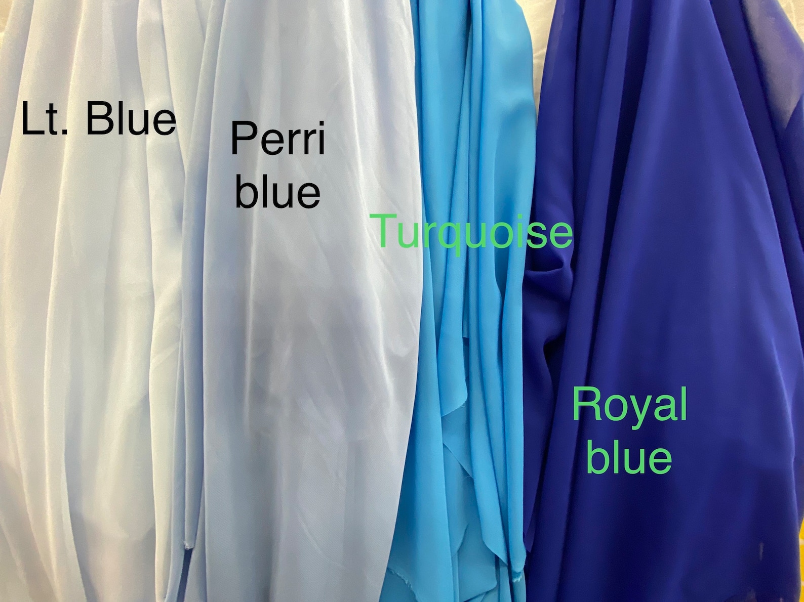 High Multi Chiffon, 60" Wide, Sells by the Yard Only, 30+ Colors ...