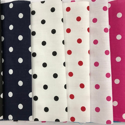 1/4 Small Dots Poly Cotton Fabric Print Sells by the - Etsy