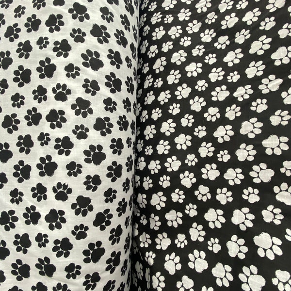 Paw Print Fabric - Etsy