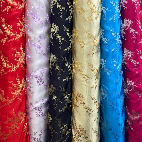 CHAMPAGNE Brocade Flower Floral Upholstery Drapery Fabric 110 - Etsy