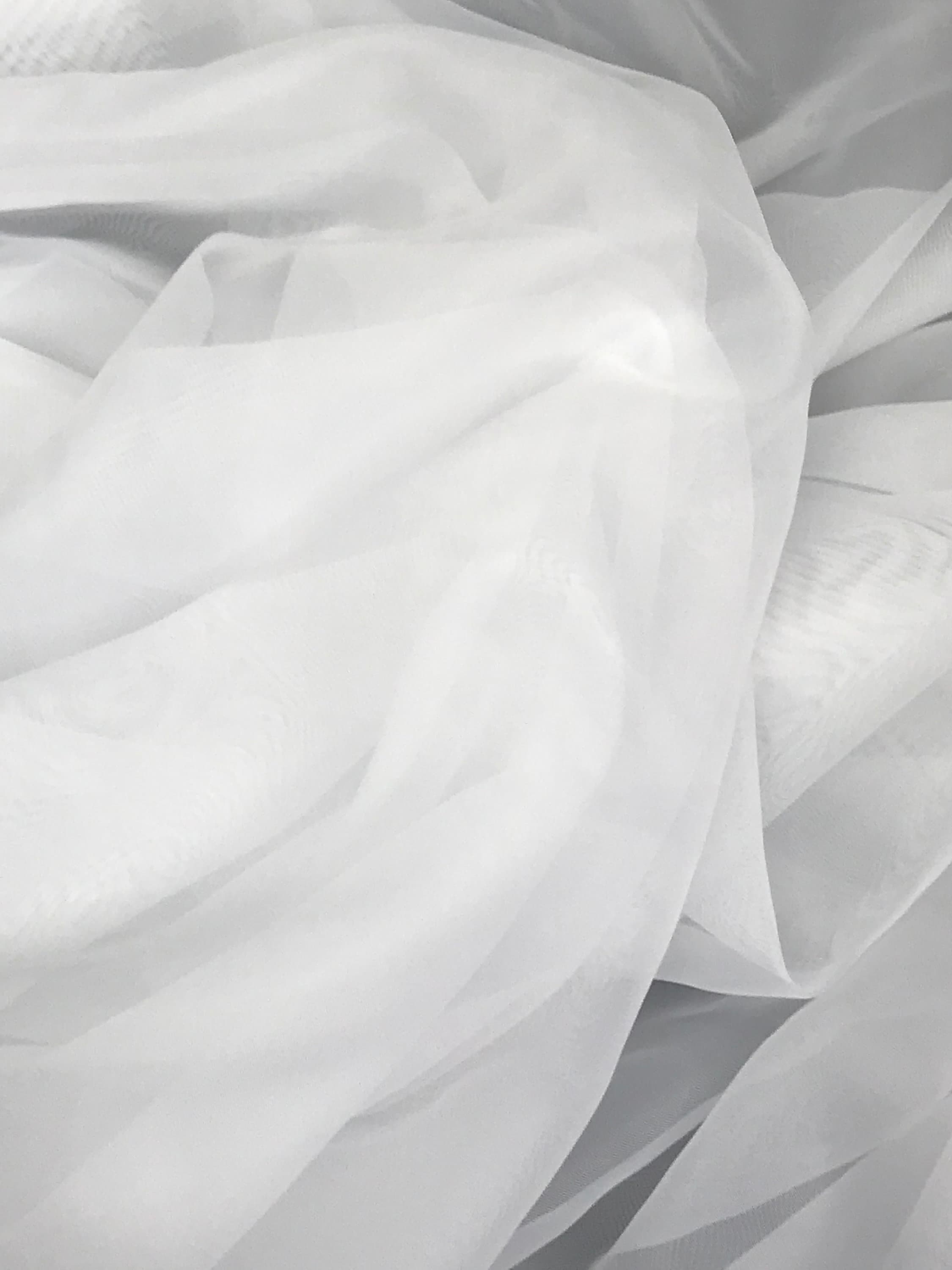 120 Wide Sheer Voile Chiffon Fabric White or Ivory - Etsy