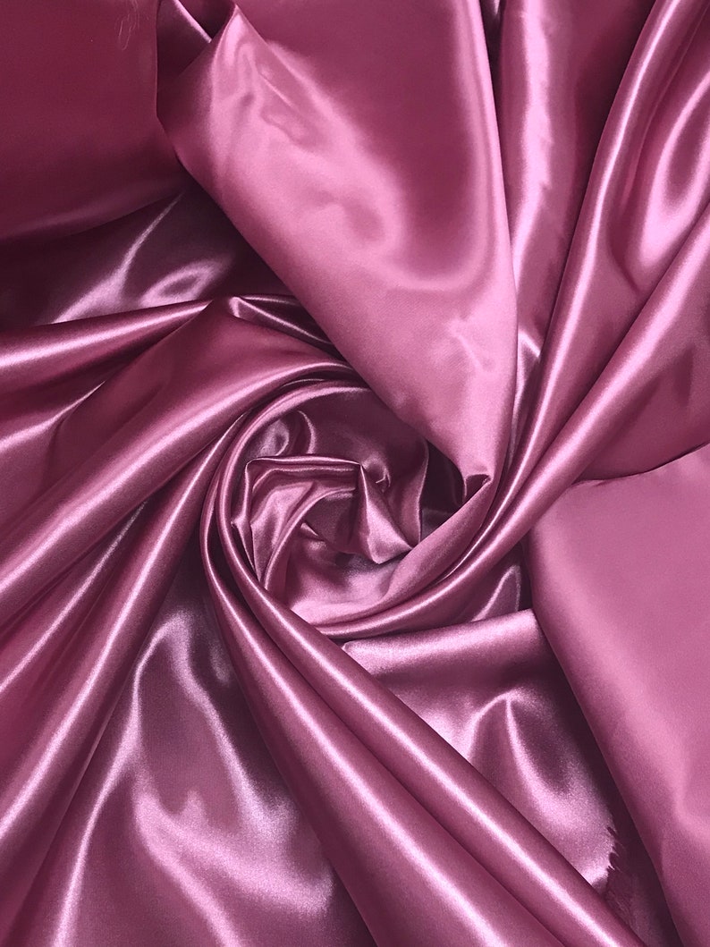 Bridal Thick Shiny Satin Fabric 60 Wide Sells by the | Etsy
