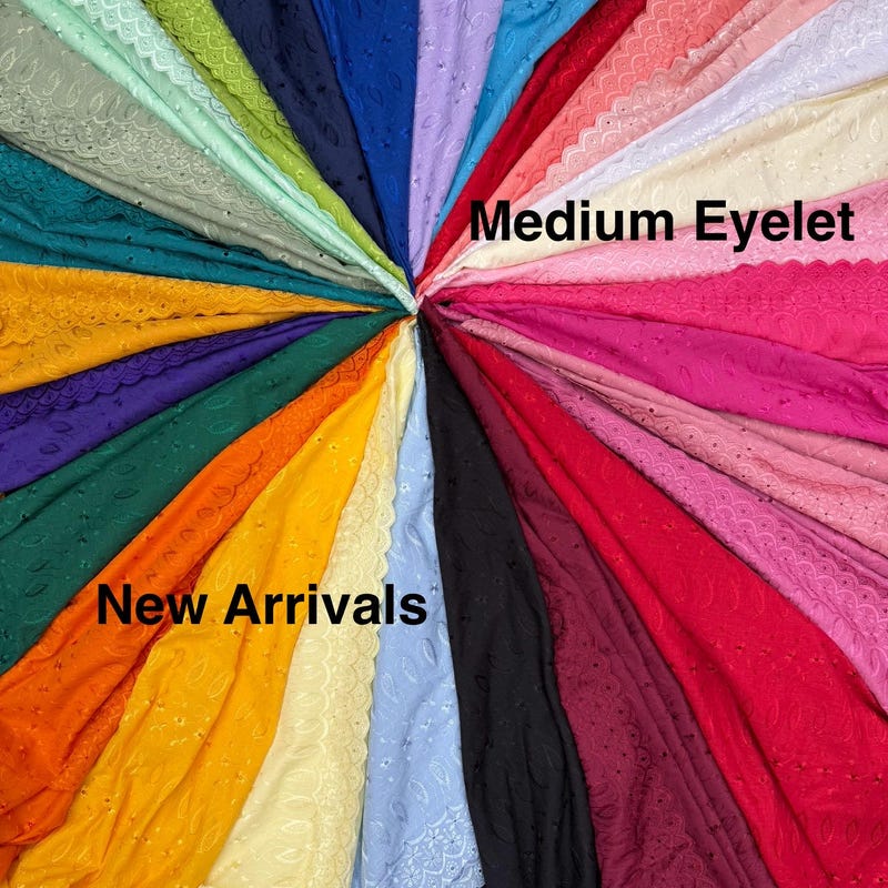 Cotton Eyelet Fabric - Etsy
