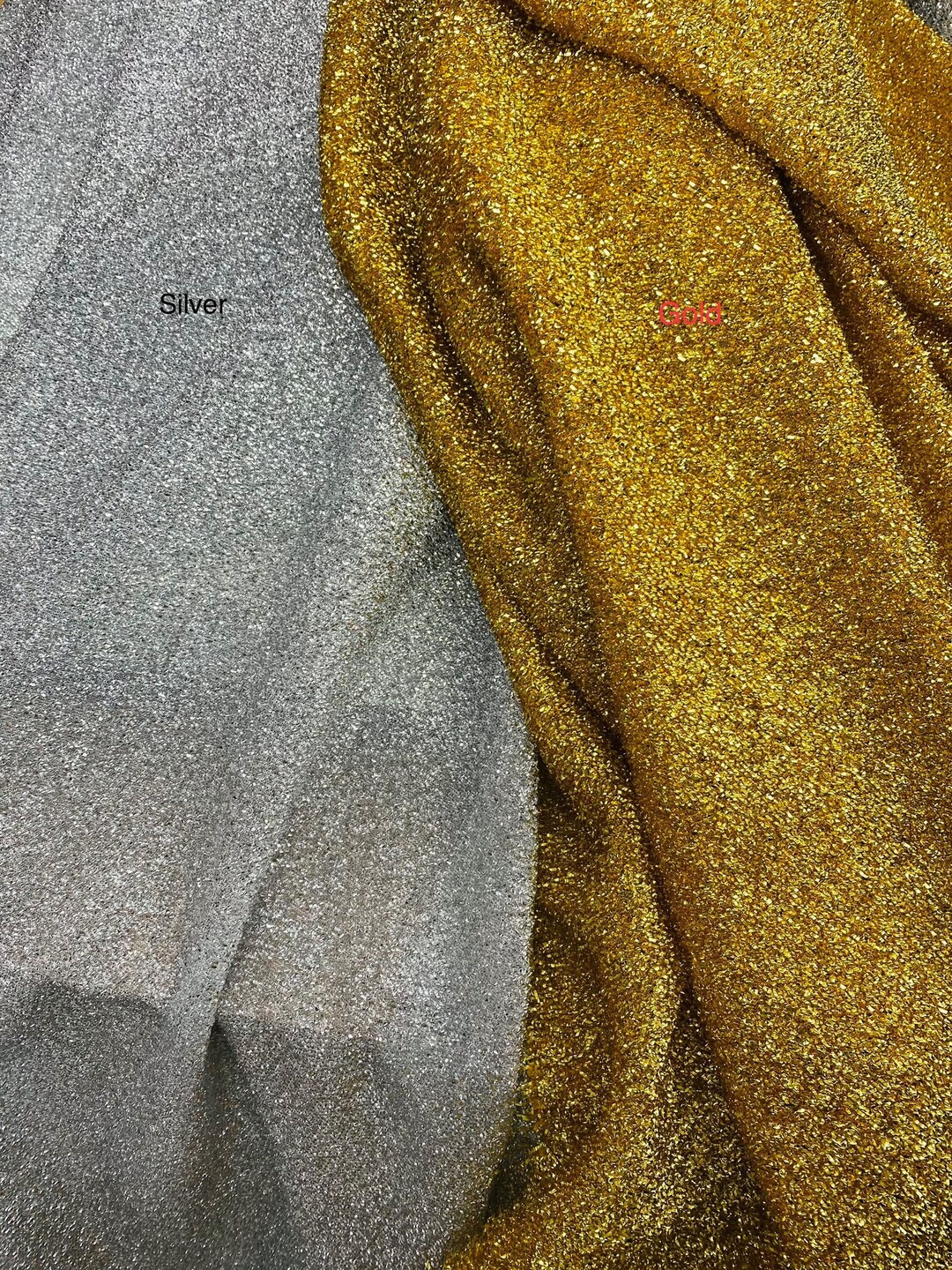 Tinsel Metallic Lame Fabric, Silver or Gold, Sells by the Yard - Etsy