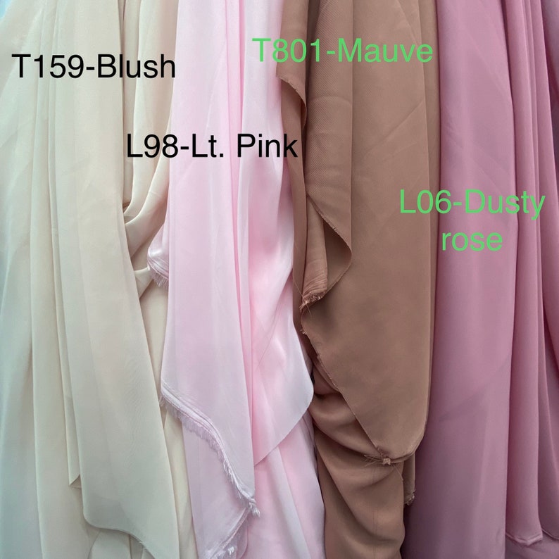 High Multi Chiffon, 60" Wide, Sells by the Yard Only, 30+ Colors ...