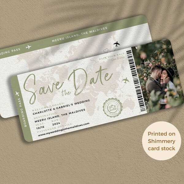 Ticket Save the Date - Etsy