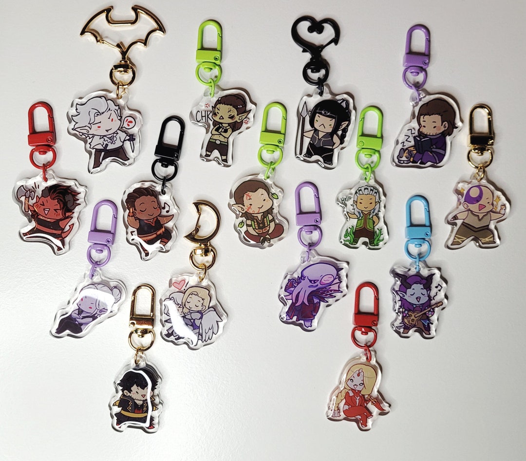 Baldur's Gate 3 Companion 1" Acrylic Keychains - Etsy