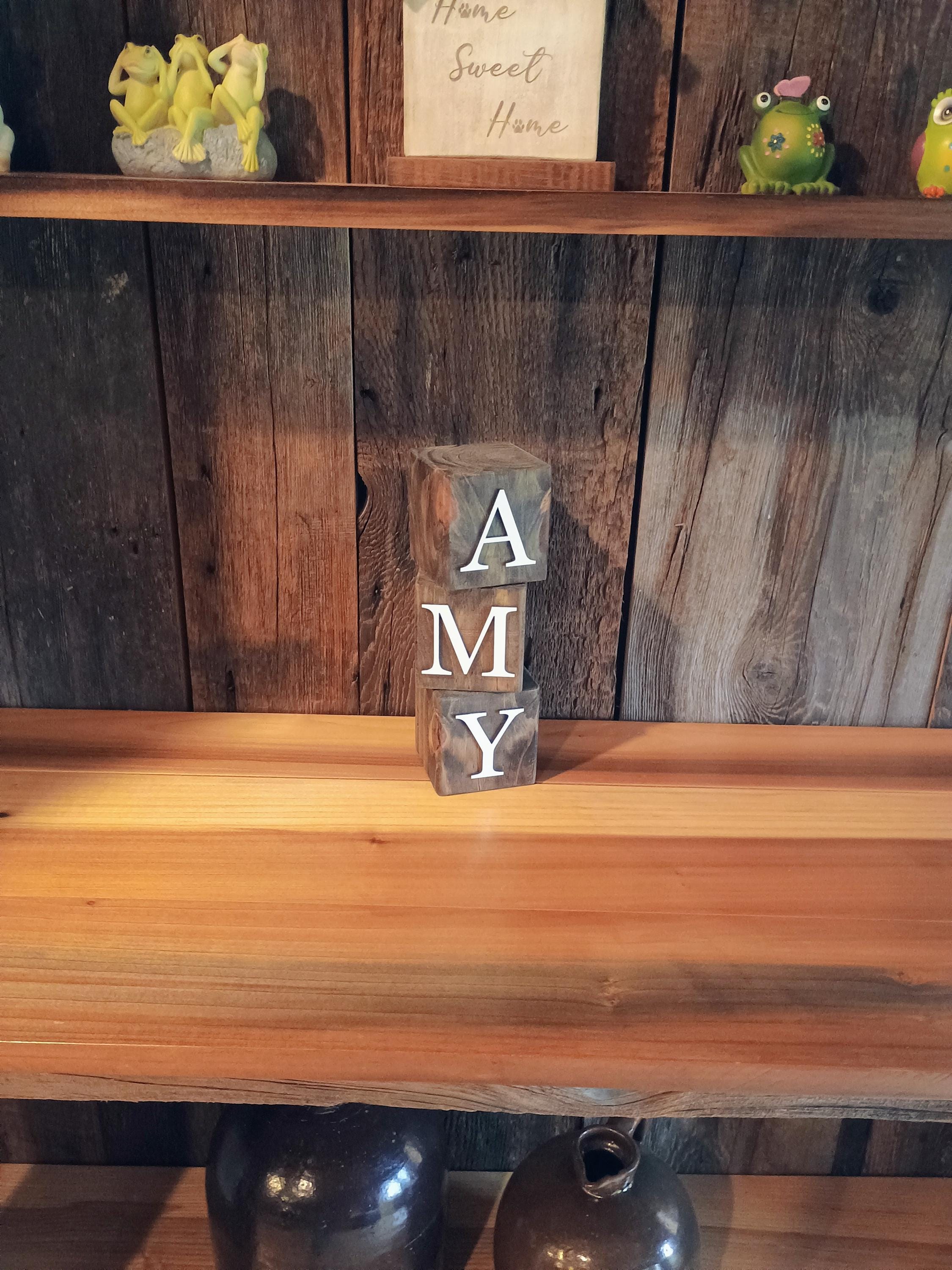Reclaimed Wood Letter Blocks. Choice of Any Letter. Home Decor. Create ...