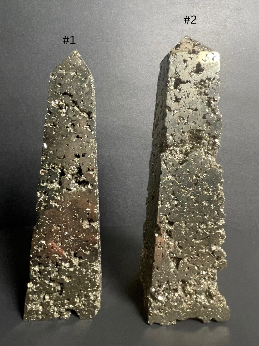 Large Peruvian Pyrite Towers - 2 Listed - Etsy