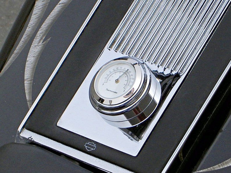 Stick-on White Mini Thermometer With Chrome Plated - Etsy