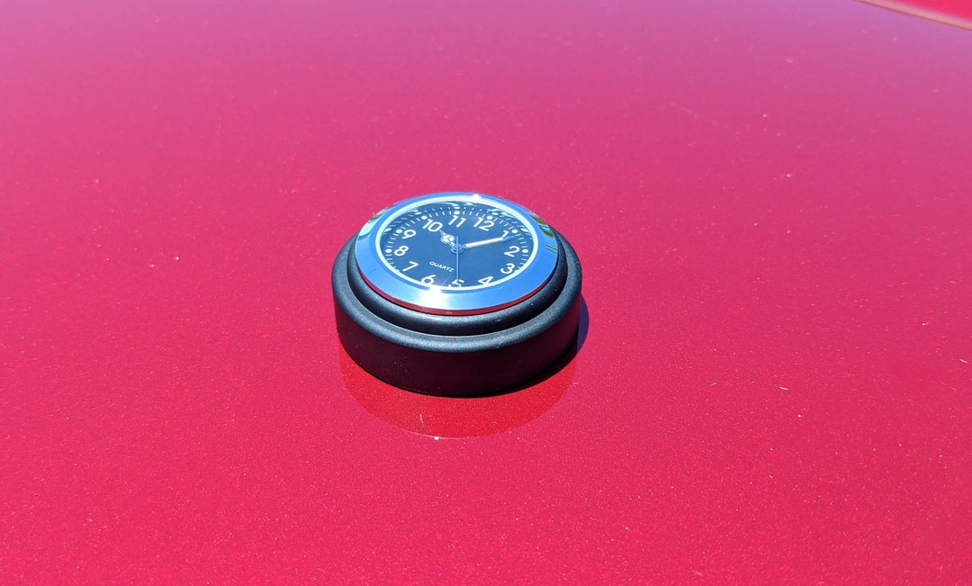 Waterproof Stick-on Mini Clock, Cnc-machined Billet Aluminum Mount - Etsy