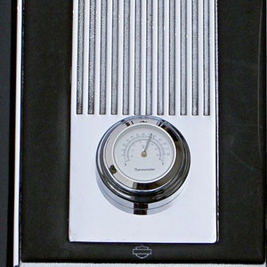 Stick-on White Mini Thermometer With Chrome Plated Cnc-machined Billet ...