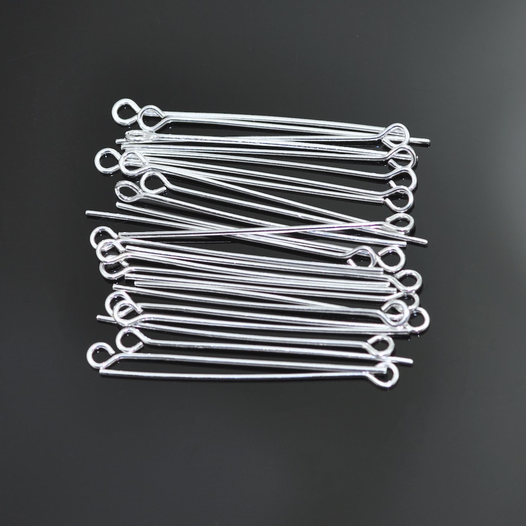 Genuine 925 Sterling Silver Eye Pins for Jewellery Making Findings 0 ...