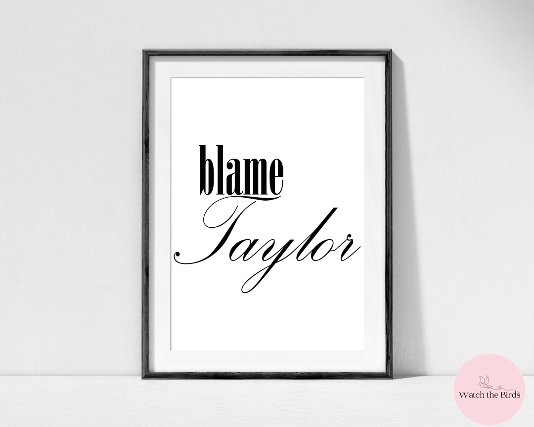 Wall Art - Blame Taylor, Hanson, Fanson, Fanart, Fandom, Art Print ...