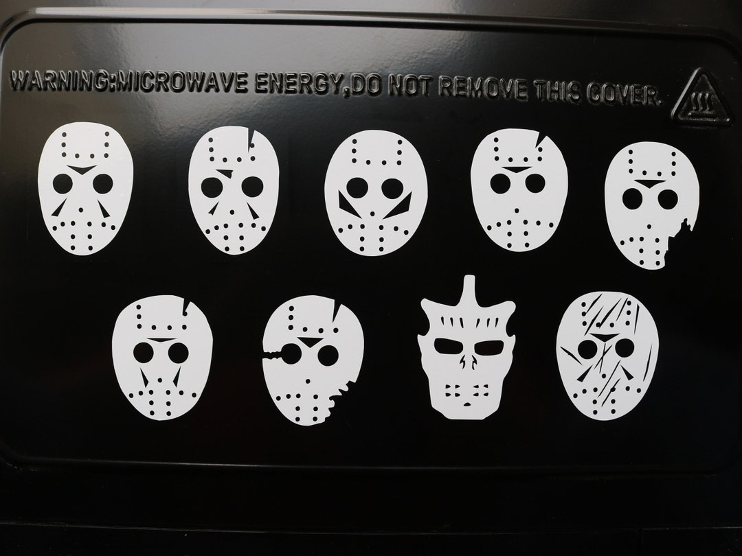 Jason Mask Decal Set of Nine (9) - Etsy
