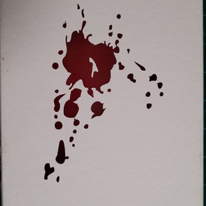Blood Spatter Vinyl Decals - Etsy