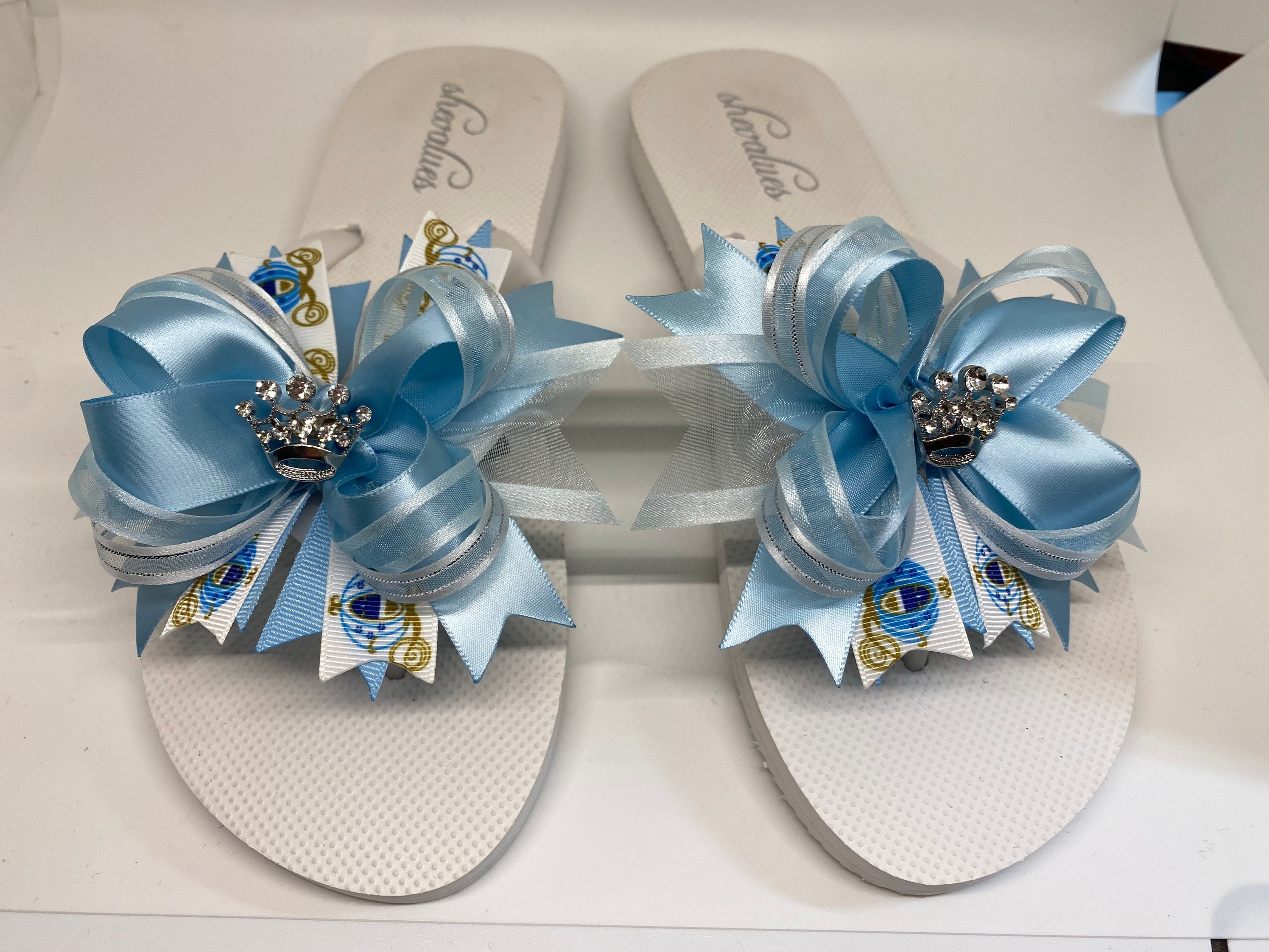 Boutique Bows for Flip Flops “cinderella” From “princess Collection ...