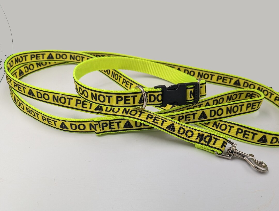 Do Not Pet Medium Nylon Dog Collars and Leashes for Dogs From 15-60lbs ...