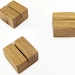 Set of 15 Wooden Card Holders | Table Number Holder | Oak Table Decors ...