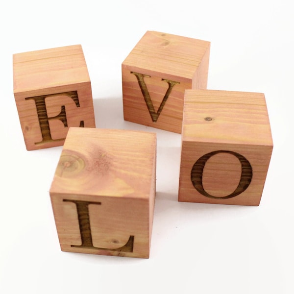 Wood Letter Blocks - Etsy