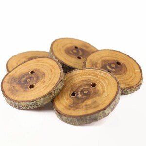Set of 20 Wooden Buttons. Natural Wooden Buttons. Rustic Buttons ...