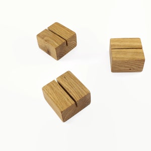 Set of 30 Wooden Card Holders | Table Number Holder | Oak Table Decors ...