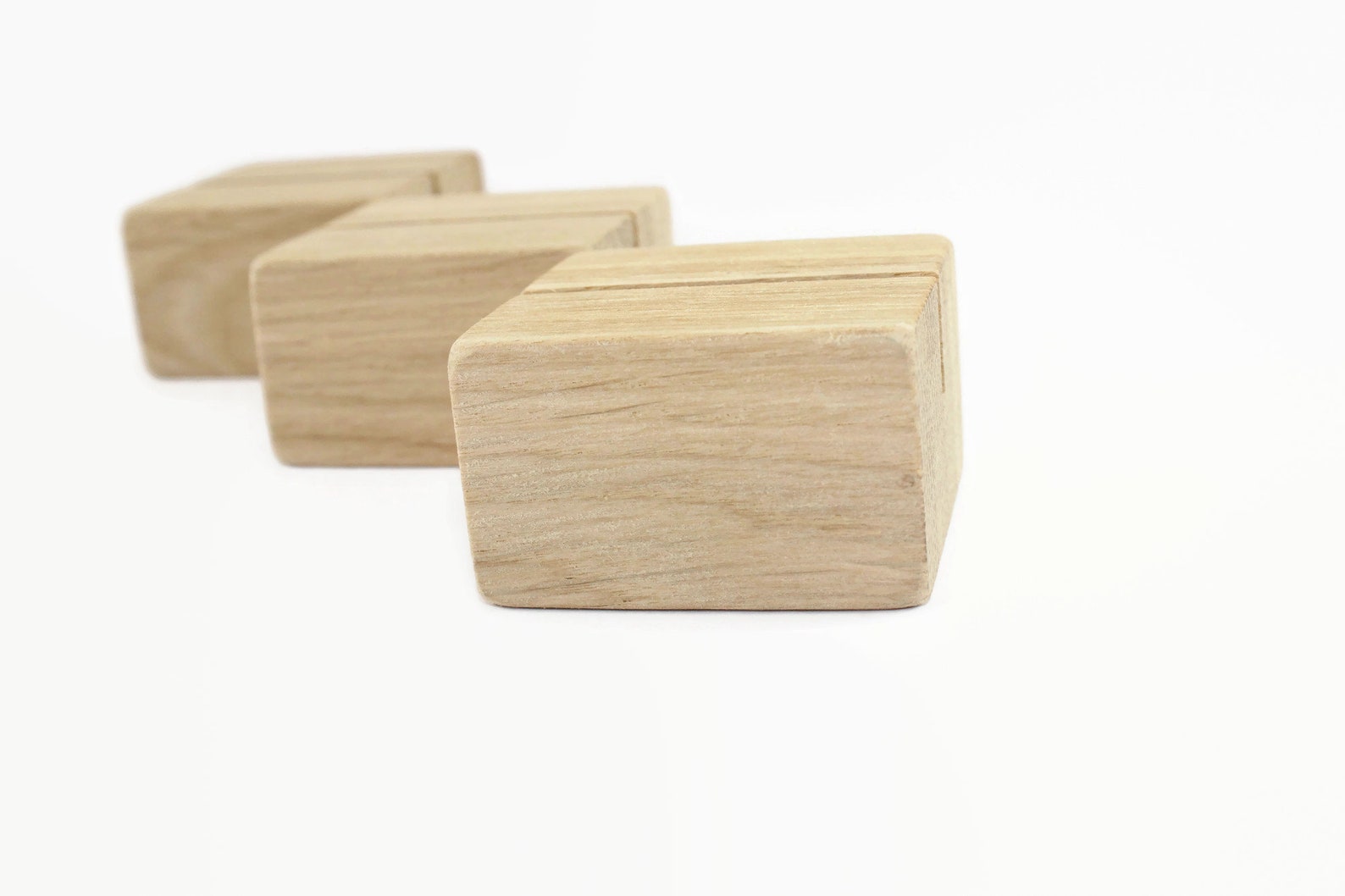 Set of 15 Wooden Card Holders Table Number Holder Oak | Etsy