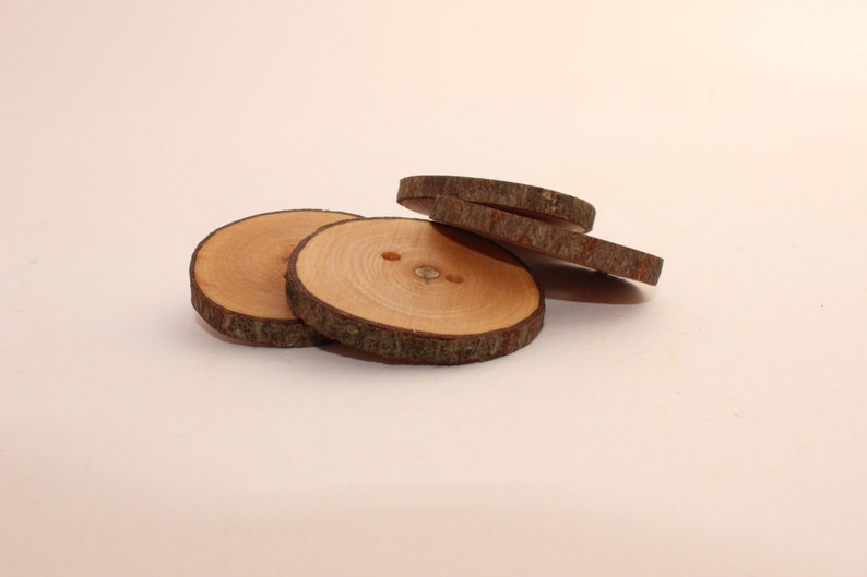 Set of 5 maple wooden buttons 1.2 1.6 Wood | Etsy