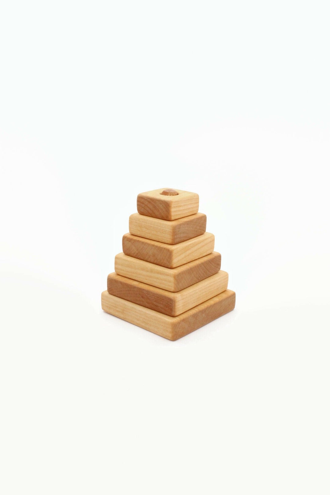 Wooden Pyramid | Square Stacking Toy | Learning Toy | Montessori Toys ...