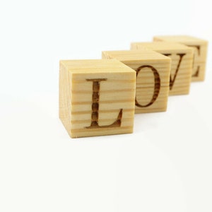 Personalized Wooden Blocks | 1 Inch Letter Blocks | Engraved Letters ...