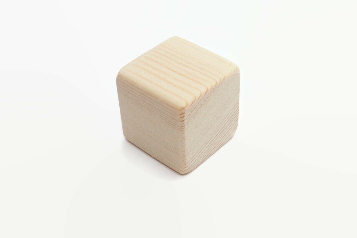 Set of 30 40 50 1 Inch Pine Wooden Blocks 1 | Etsy