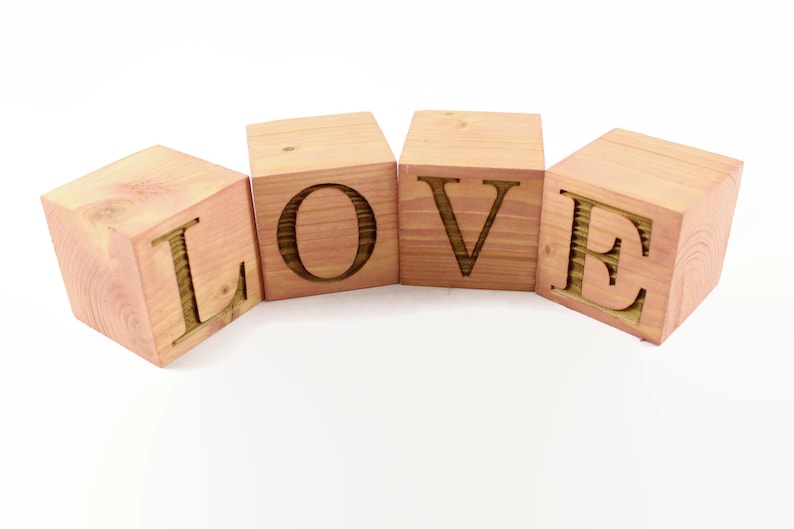 Personalized Wood Blocks. 2 Inch Cubes. Wooden Letter Blocks. - Etsy