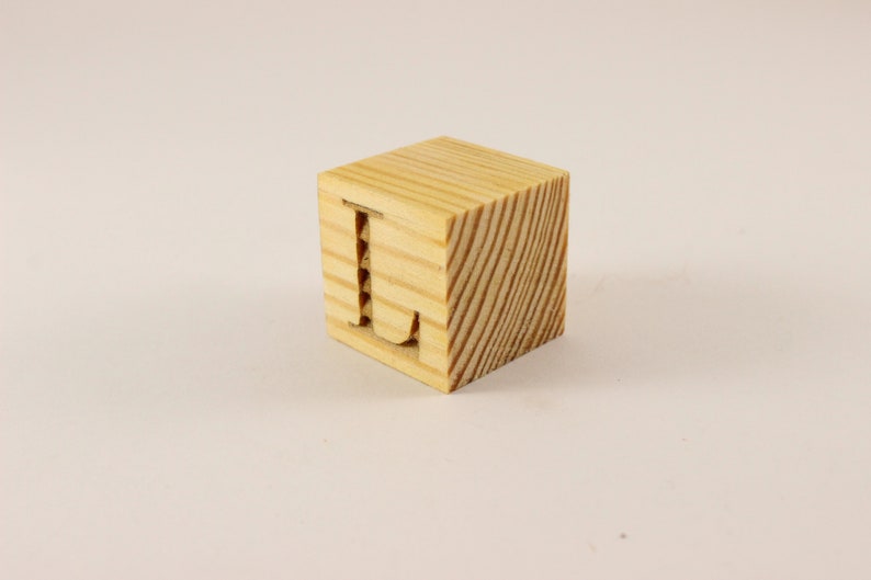 Personalized wooden blocks 1 inch Letter blocks Engraved | Etsy