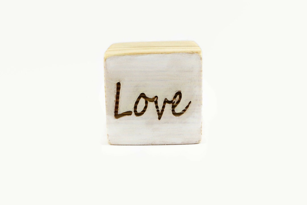 Wooden Love Blocks. Personalized Valentines Day Blocks. Love Wood ...