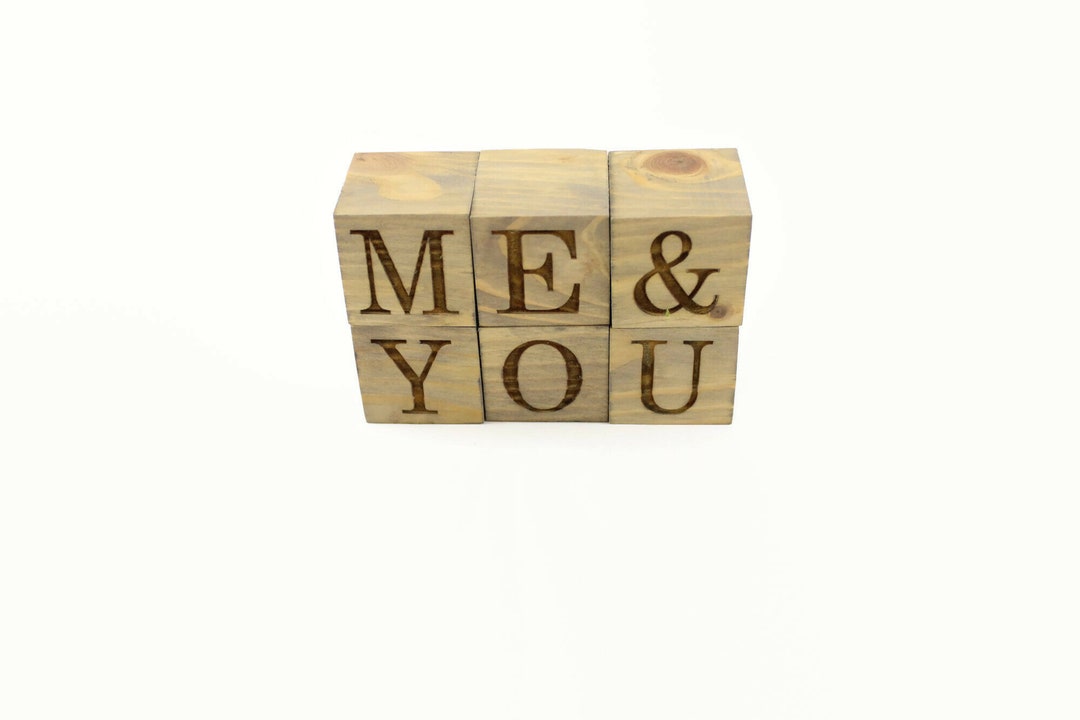 Personalized Wood Blocks. 1,5 Inch Cubes. Wooden Letter Blocks ...
