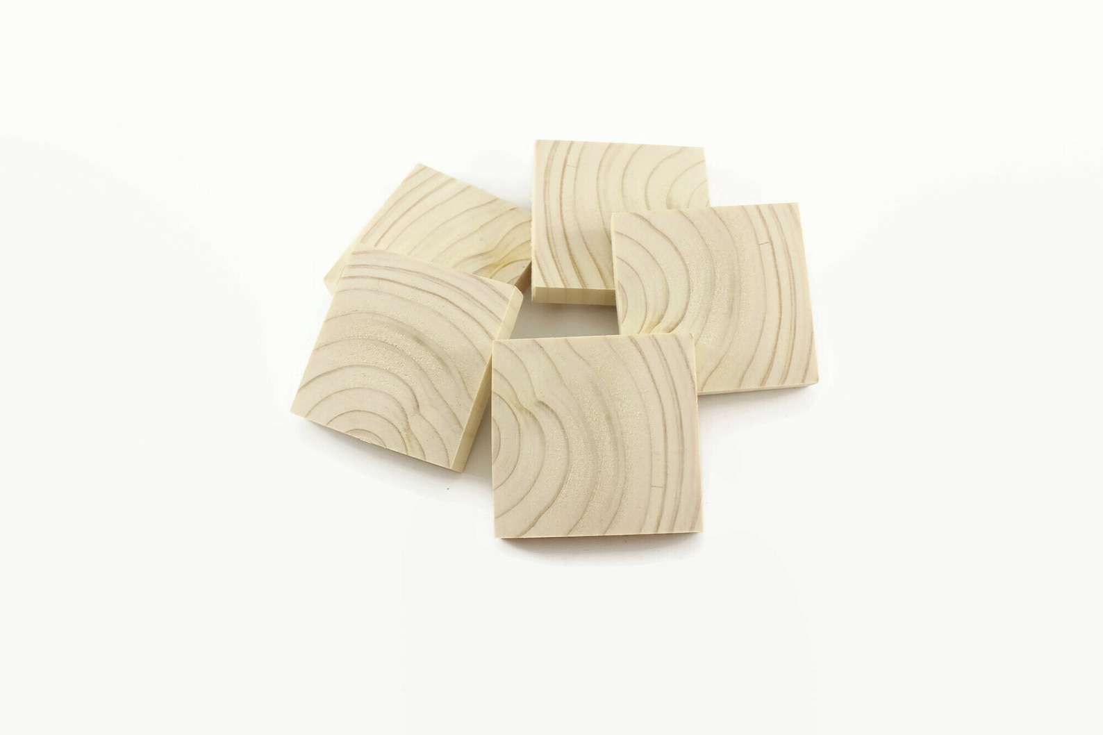 Set of 10 20 30 40 50 5cm Wooden Squares 2 5 Cm - Etsy