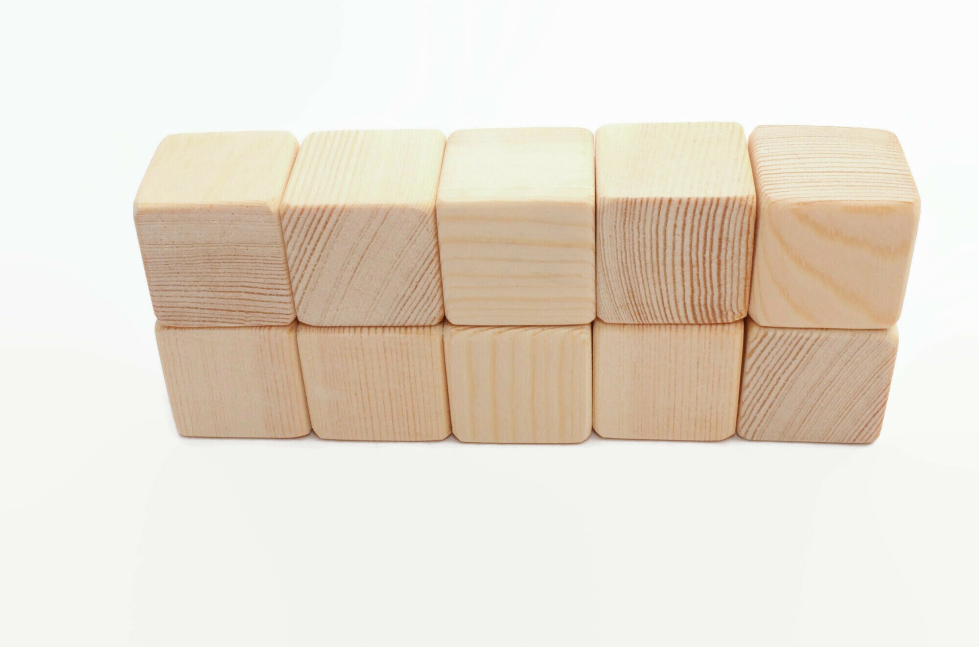 Set of 30 40 50 1 inch pine wooden blocks 1 | Etsy