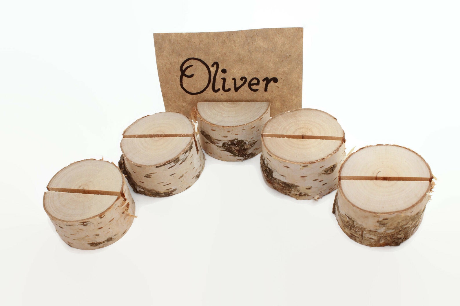 Set of 10 Wooden Place Card Holders | Rustic Wedding Decor | Branch ...